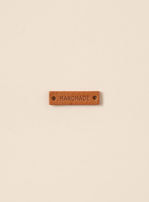 [Tags/Labels/Wappen] Mini Handmade Cowhide Labels